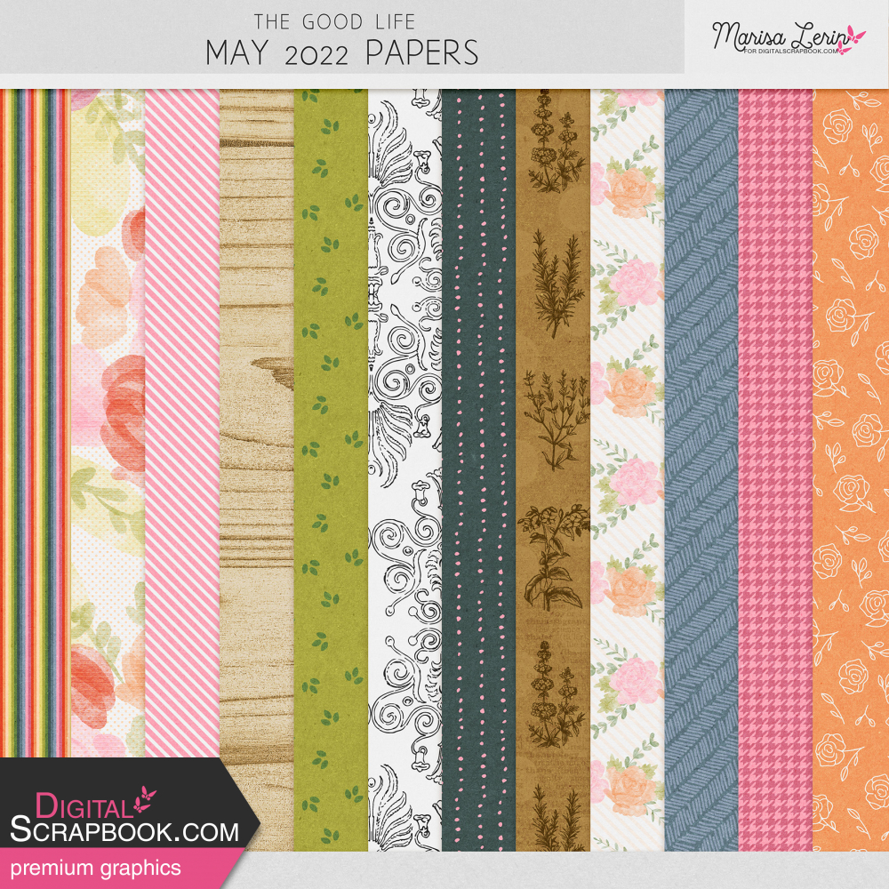 The Good Life: May 2022 Papers Kit by Marisa Lerin graphics kit ... The Good Life: May 2022 Papers Kit by Marisa Lerin graphics kit ...