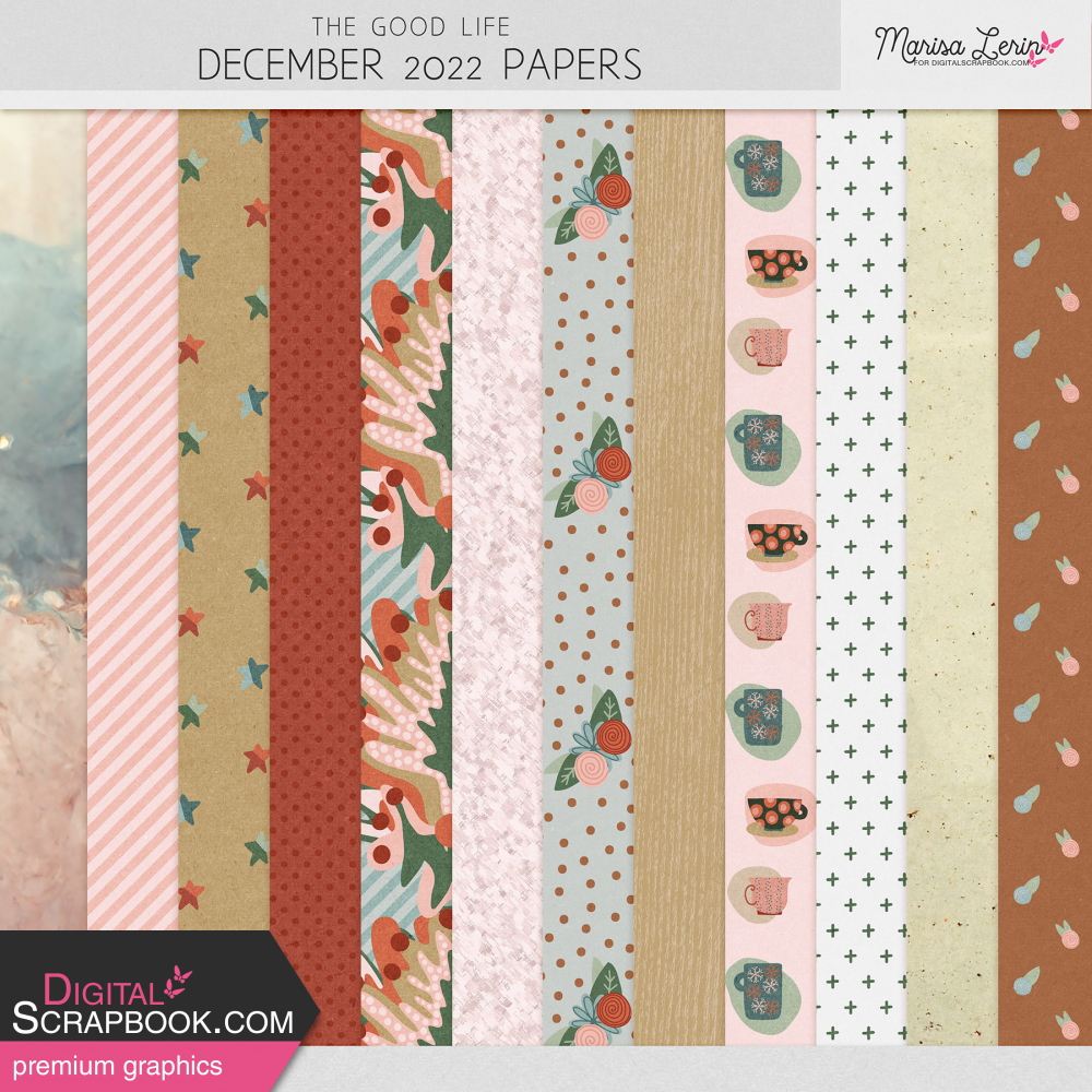 The Good Life: December 2022 Papers Kit by Marisa Lerin graphics kit ... The Good Life: December 2022 Papers Kit by Marisa Lerin graphics kit ...