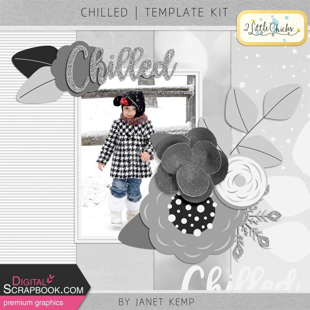 Chilled - Template Kit by Janet Kemp graphics kit | DigitalScrapbook.com Digital Scrapbooking