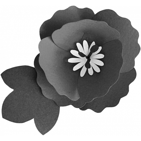 Paper Flower Template 041 graphic by Janet Kemp | DigitalScrapbook.com Digital Scrapbooking