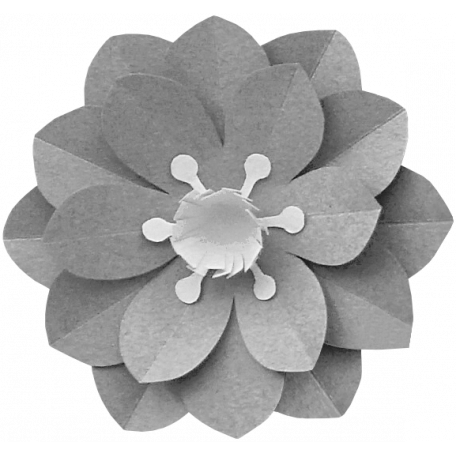 Paper Flower Template 043 graphic by Janet Kemp | DigitalScrapbook.com Digital Scrapbooking