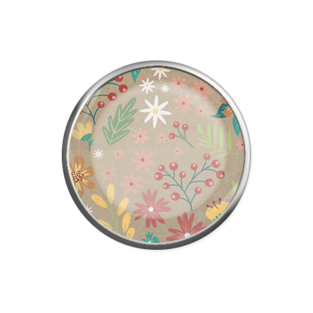 Through Thick & Thin - Brown Floral Brad graphic by Janet Kemp | DigitalScrapbook.com Digital ...