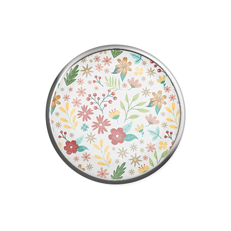 Through Thick & Thin - White Floral Brad 01 graphic by Janet Kemp | DigitalScrapbook.com Digital ...