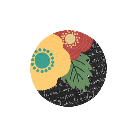 Through Thick & Thin - Floral Dot 02 graphic by Janet Kemp | DigitalScrapbook.com Digital ...