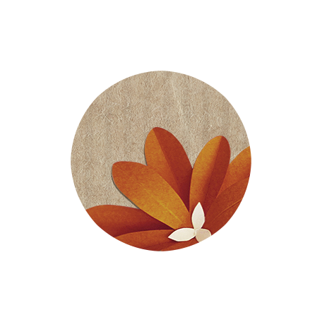 Through Thick & Thin - Orange Flower Dot graphic by Janet Kemp | DigitalScrapbook.com Digital ...