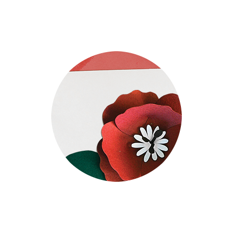 Through Thick & Thin - Red Flower Dot 01 graphic by Janet Kemp | DigitalScrapbook.com Digital ...