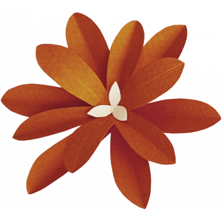 Through Thick & Thin - Orange Flower graphic by Janet Kemp | DigitalScrapbook.com Digital ...