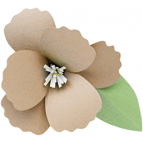 Through Thick & Thin - Tan Flower graphic by Janet Kemp | DigitalScrapbook.com Digital Scrapbooking