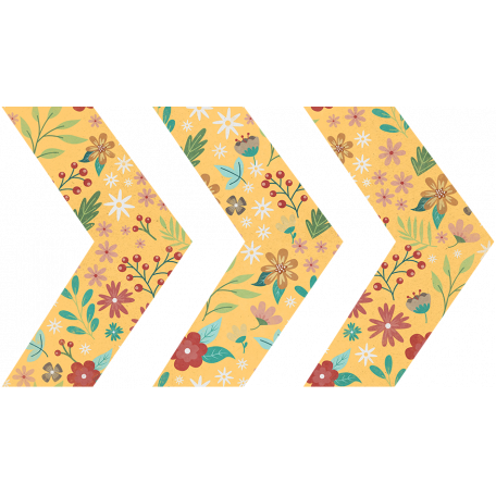 Through Thick & Thin - Yellow Floral Arrow graphic by Janet Kemp | DigitalScrapbook.com Digital ...