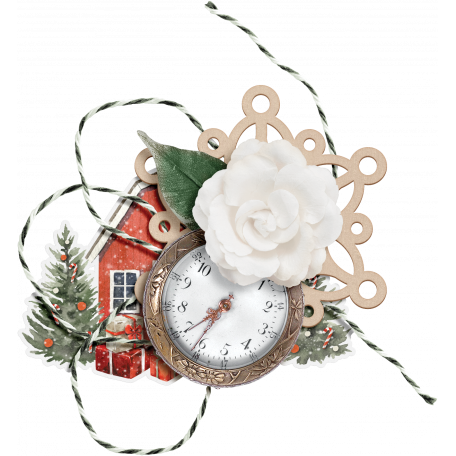 Farmhouse Christmas - Unshadowed Cluster 04 graphic by Janet Kemp | DigitalScrapbook.com Digital ...