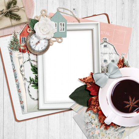 Farmhouse Christmas - Shadowed Quick Page graphic by Janet Kemp | DigitalScrapbook.com Digital ...