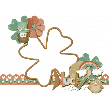 Lucky Frame - 2023 March Blog Train graphic by Tricia ptktj | DigitalScrapbook.com Digital ...