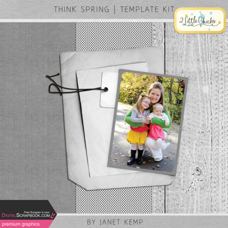 Think Spring - Template Kit by Janet Kemp graphics kit | DigitalScrapbook.com Digital Scrapbooking
