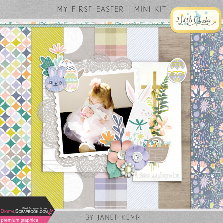 My First Easter - Mini Kit by Janet Kemp graphics kit | DigitalScrapbook.com Digital Scrapbooking