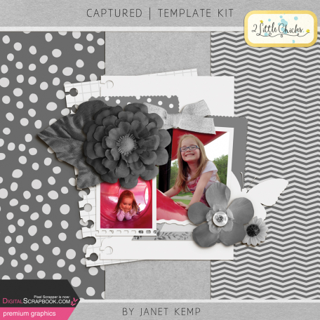 Captured - Template Kit by Janet Kemp graphics kit | DigitalScrapbook.com Digital Scrapbooking