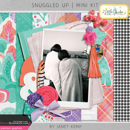 Snuggled Up - Mini Kit by Janet Kemp graphics kit | DigitalScrapbook.com Digital Scrapbooking