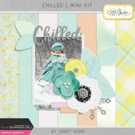 Chilled - Mini Kit by Janet Kemp graphics kit | DigitalScrapbook.com Digital Scrapbooking