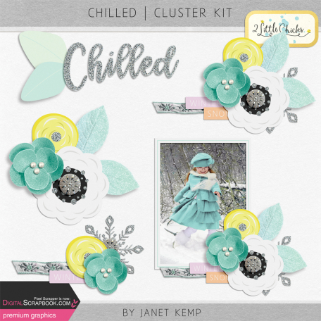 Chilled - Cluster Kit by Janet Kemp graphics kit | DigitalScrapbook.com Digital Scrapbooking