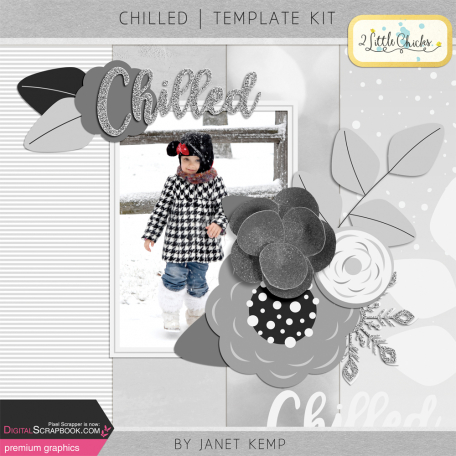 Chilled - Template Kit by Janet Kemp graphics kit | DigitalScrapbook.com Digital Scrapbooking