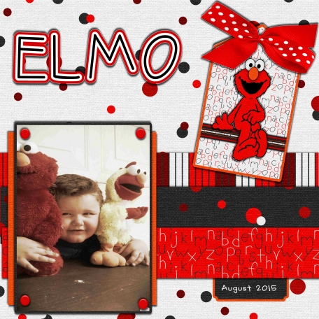 Elmo &Dustin! by Melissa Riddle | DigitalScrapbook.com Digital Scrapbooking