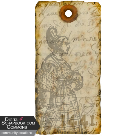 1400s Tag - Medieval Woman graphic by Bard Judith | DigitalScrapbook ...