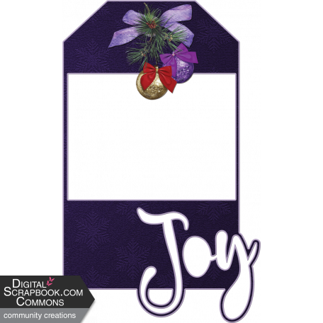 "Joy" Tag Frame graphic by Chitra David | DigitalScrapbook.com Digital Scrapbooking