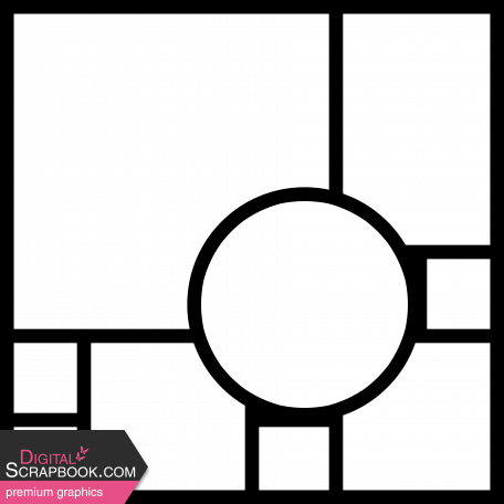 Layout Template 7C Frame graphic by Billie Irene | DigitalScrapbook.com ...