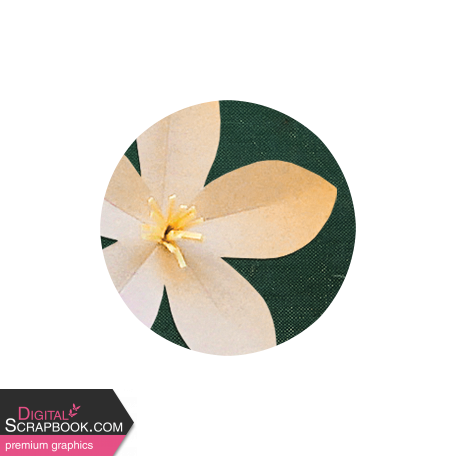 Through Thick & Thin - White Flower Dot 01 graphic by Janet Kemp | DigitalScrapbook.com Digital ...