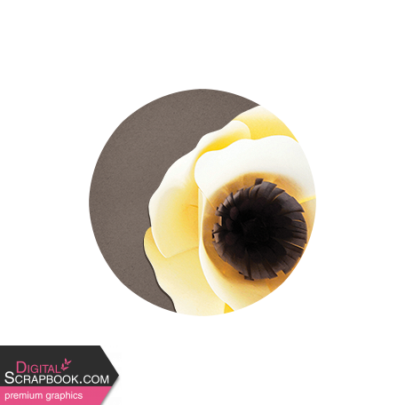 Through Thick & Thin - White Flower Dot 02 graphic by Janet Kemp | DigitalScrapbook.com Digital ...