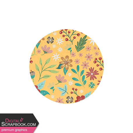 Through Thick & Thin - Yellow Floral Dot graphic by Janet Kemp | DigitalScrapbook.com Digital ...