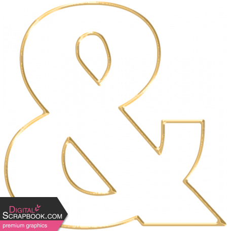 Through Thick & Thin - Ampersand 03 graphic by Janet Kemp | DigitalScrapbook.com Digital ...