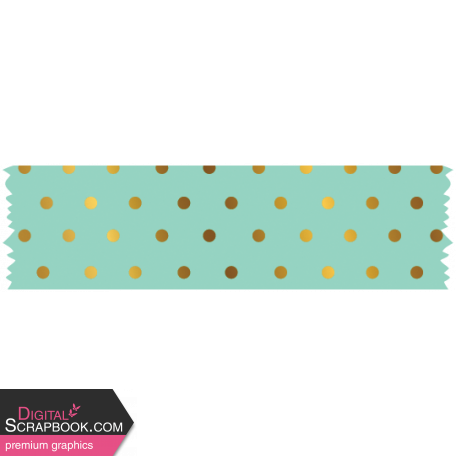 Through Thick & Thin - Teal Washi Tape graphic by Janet Kemp | DigitalScrapbook.com Digital ...