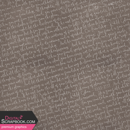 Through Thick & Thin - Brown Poem Paper graphic by Janet Kemp | DigitalScrapbook.com Digital ...