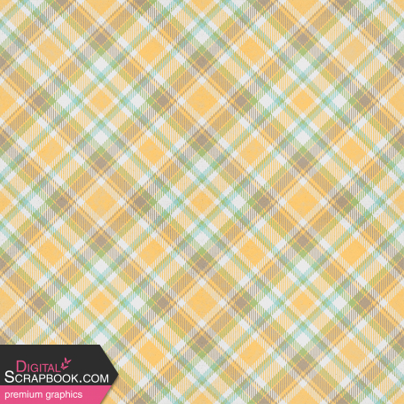 Through Thick & Thin – Yellow Plaid Paper graphic by Janet Kemp | DigitalScrapbook.com Digital ...