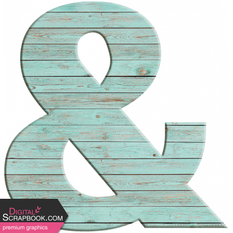 Through Thick & Thin - Ampersand 2 graphic by Janet Kemp | DigitalScrapbook.com Digital Scrapbooking