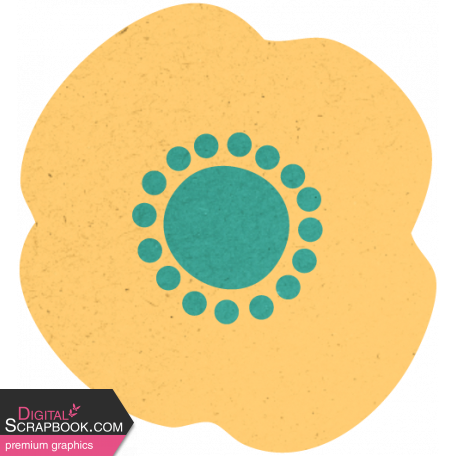 Through Thick & Thin - Doodle Flower 02 graphic by Janet Kemp | DigitalScrapbook.com Digital ...