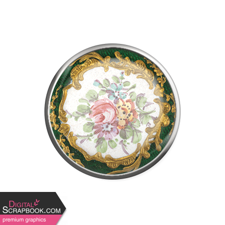 Through Thick & Thin - Floral Brad graphic by Janet Kemp | DigitalScrapbook.com Digital Scrapbooking