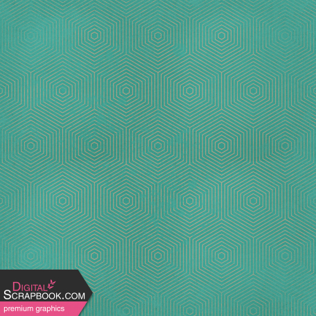 Through Thick & Thin – Teal Geometric Paper graphic by Janet Kemp | DigitalScrapbook.com Digital ...
