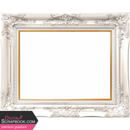 Through Thick & Thin – White Frame graphic by Janet Kemp | DigitalScrapbook.com Digital Scrapbooking