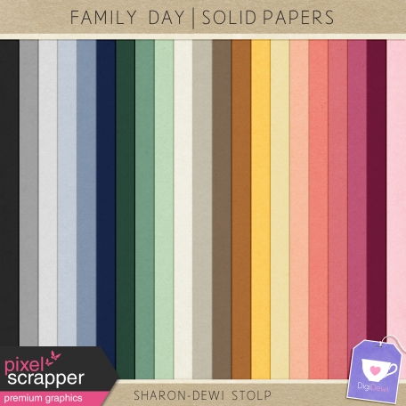 Family Day - Solid Papers by Sharon-Dewi Stolp graphics kit ...