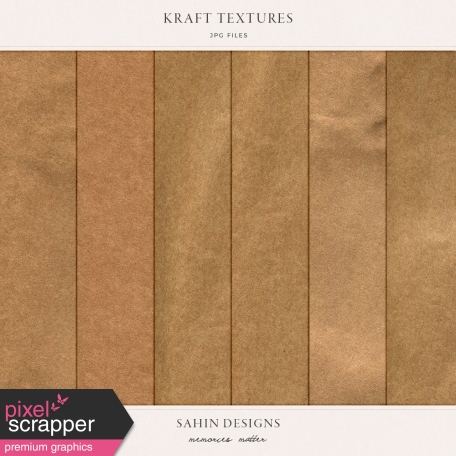 Kraft Paper Textures by Elif Şahin graphics kit | DigitalScrapbook.com ...
