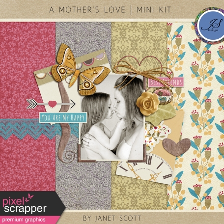 A Mother's Love - Mini Kit by Janet Kemp graphics kit | DigitalScrapbook.com Digital Scrapbooking